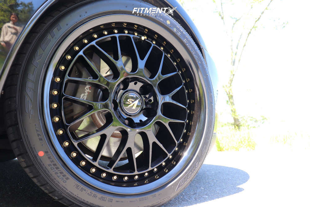 1995 Toyota Supra Twin Turbo with 18x9.5 Work Vs Xx and Falken 265x35 ...