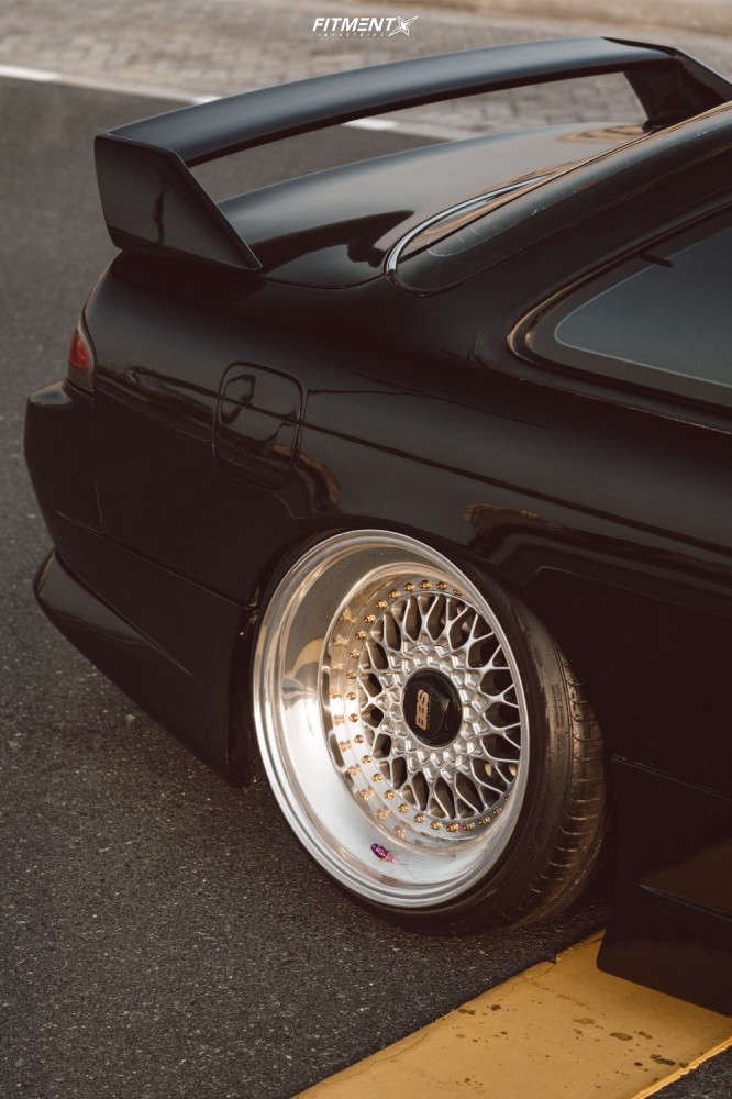 1996 Nissan S14 Base with 18x9.5 BBS Rs and Accelera 215x40 on Air ...