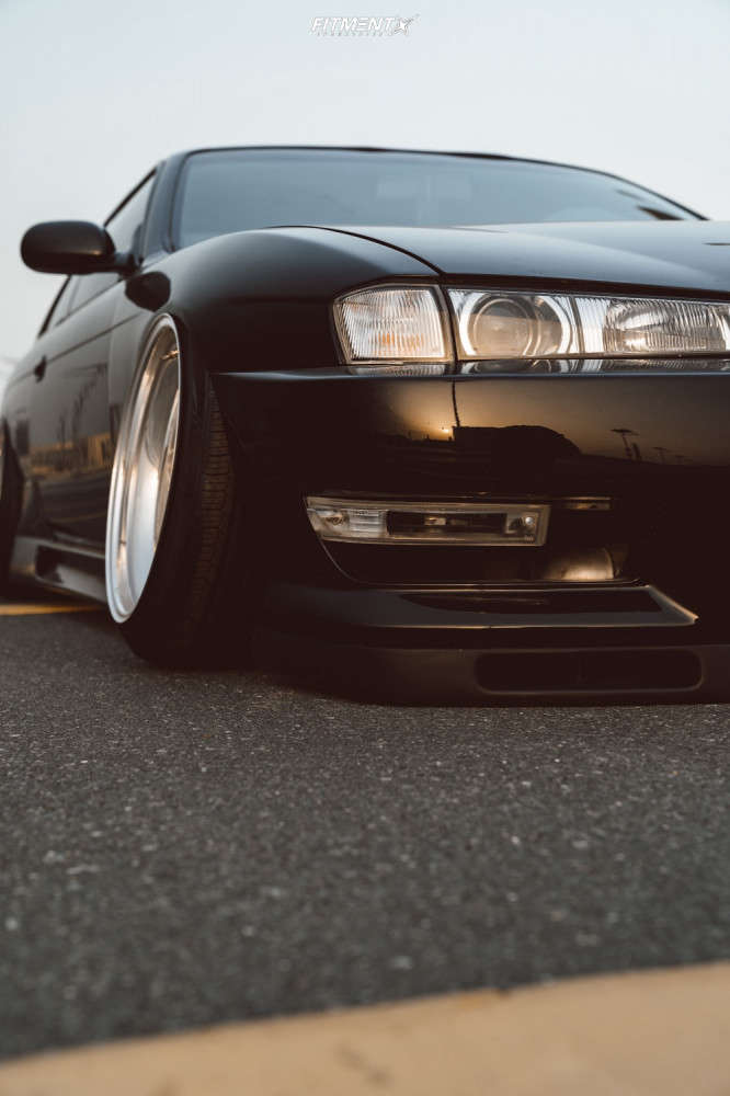 1996 Nissan S14 Base with 18x9.5 BBS Rs and Accelera 215x40 on Air ...