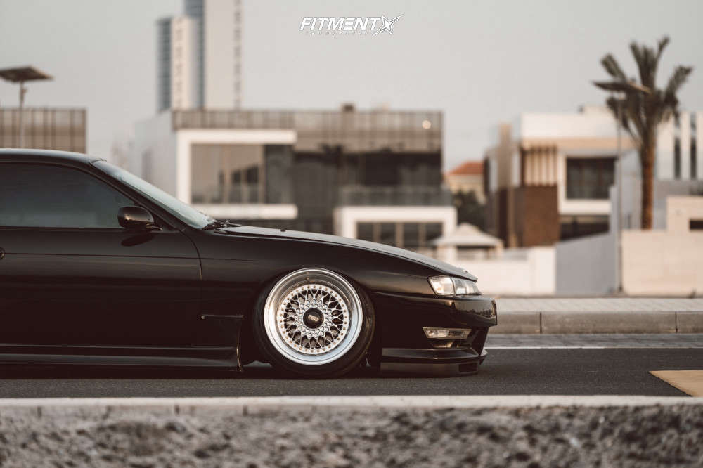 1996 Nissan S14 Base with 18x9.5 BBS Rs and Accelera 215x40 on Air ...