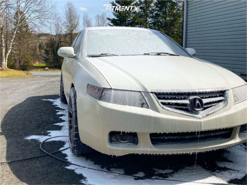 2005 Acura TSX Base with 18x8.5 AVID1 AV20 and Firestone 245x45 on Stock Suspension | 1089716 ...