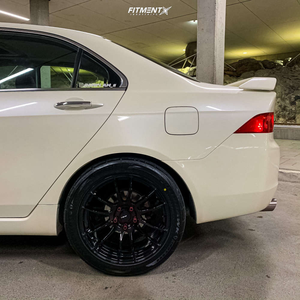 2005 Acura TSX Base with 18x8.5 AVID1 AV20 and Firestone 245x45 on Stock Suspension | 1089716 ...