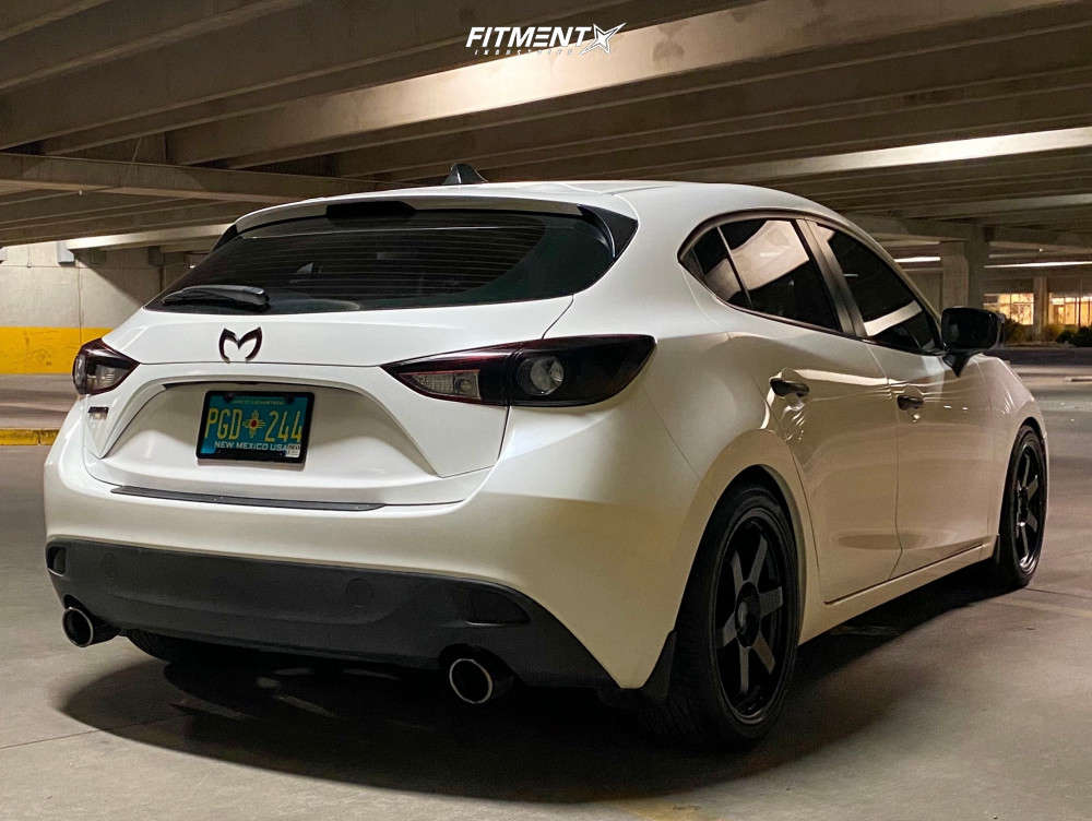 2015 Mazda 3 I Sport with 18x8 AVID1 AV6 and Ohtsu 225x40 on Lowering ...