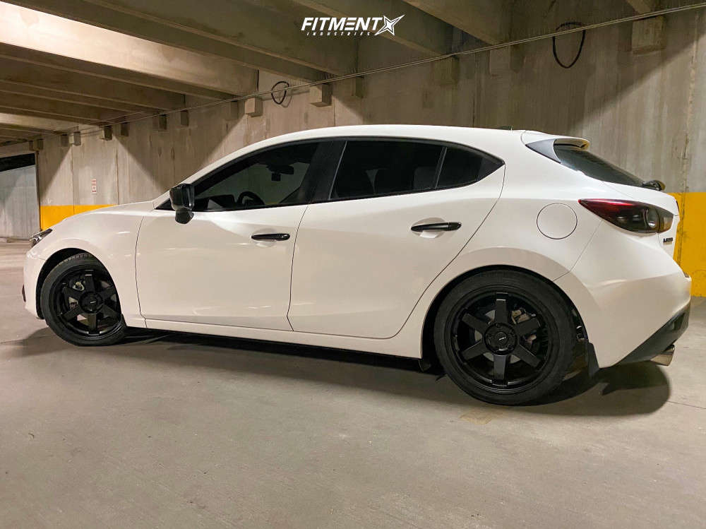 2015 Mazda 3 I Sport with 18x8 AVID1 AV6 and Ohtsu 225x40 on Lowering ...