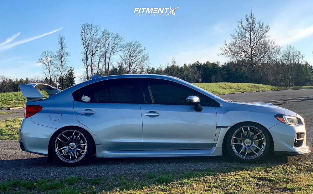 2015 Subaru WRX STI Base with 18x9.5 Vordoven Forme 9 and Nankang 235x40 on Coilovers | 1090505 ...