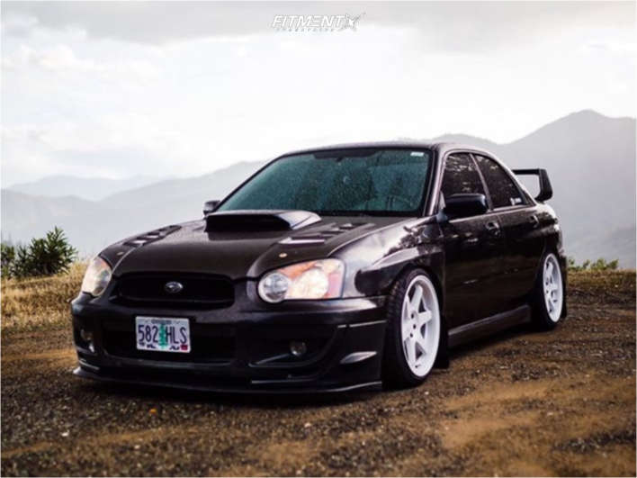 2004 Subaru WRX Base with 18x9.5 ESR Sr07 and Atlas 225x40 on Coilovers ...