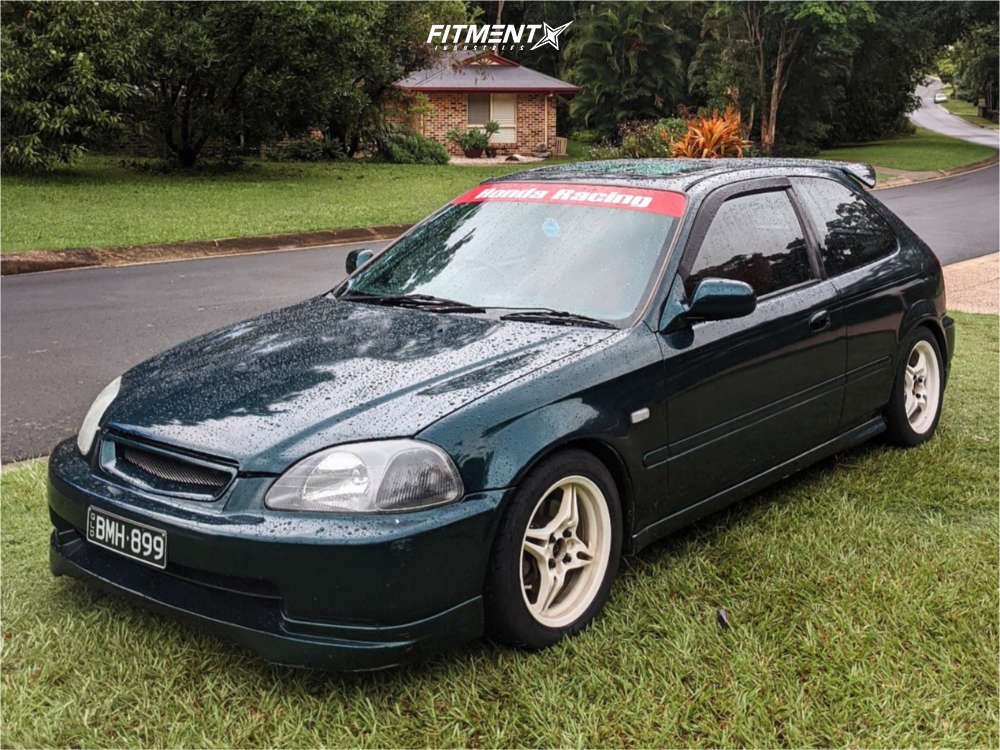 1997 Honda Civic Si with 15x6 SSR Type X and Hankook 195x45 on ...