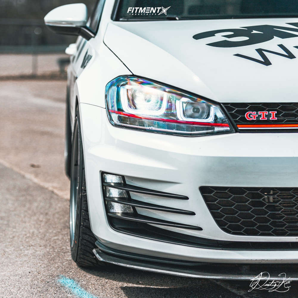 2017 Volkswagen GTI S with 18x9 Kansei Knp and Federal 245x40 on ...