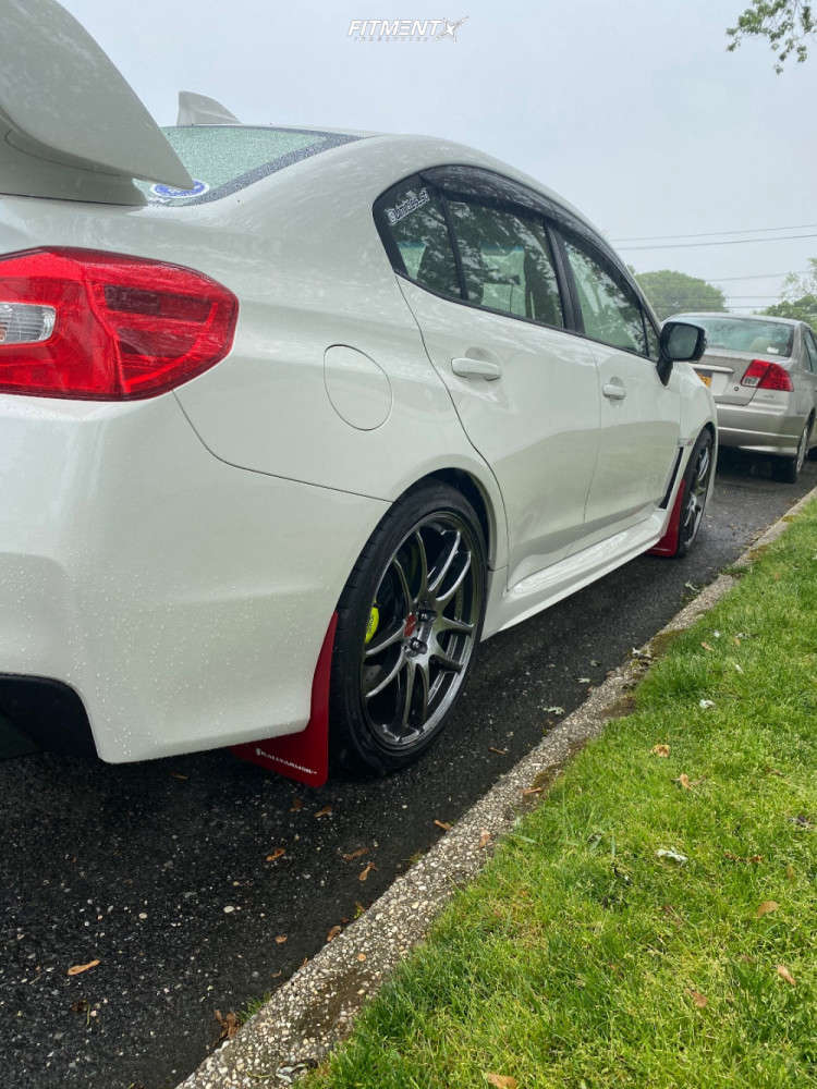 2020 Subaru WRX STI Sport with 19x8.5 Work Emotion Cr Kiwami and Yokohama 245x35 on Coilovers ...