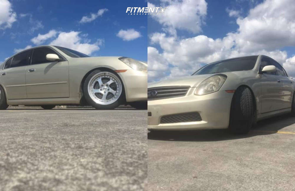 2005 INFINITI G35 Base with 18x9.5 ESR Sr02 and Federal 235x35 on ...
