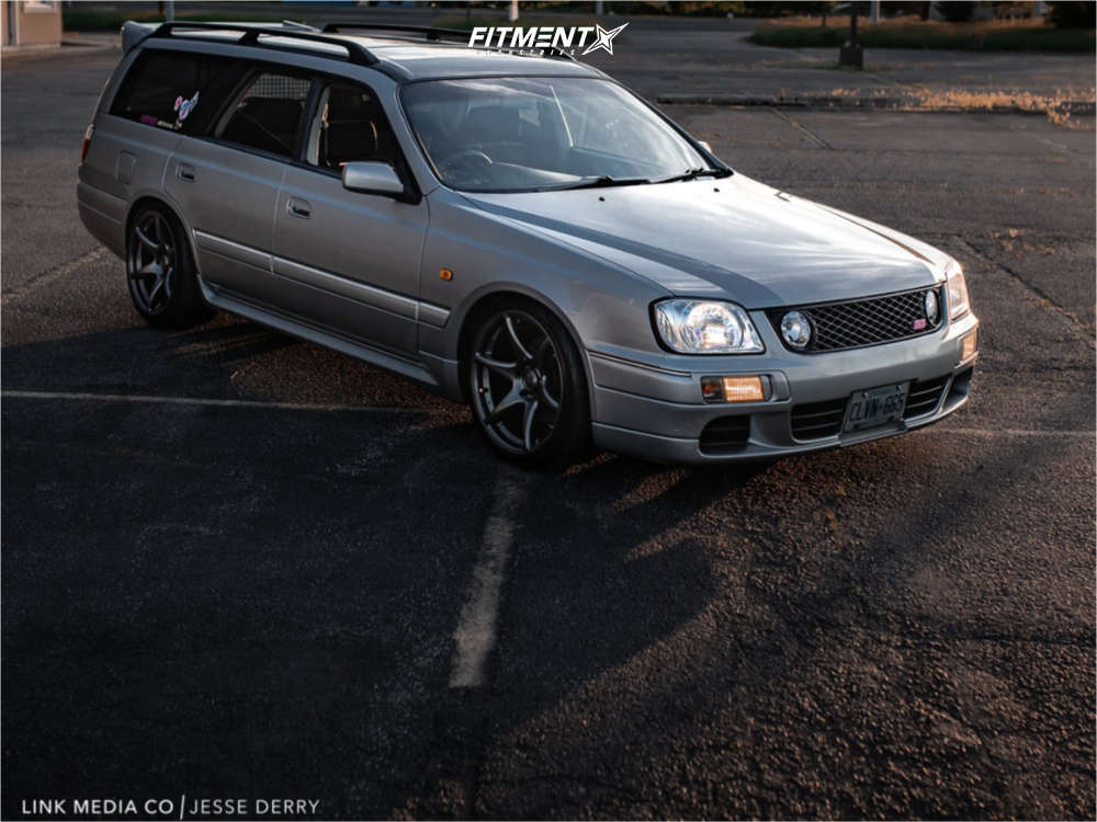 1999 Nissan Stagea Base with 18x9.5 Kansei Tandem and Firestone 255x35 ...