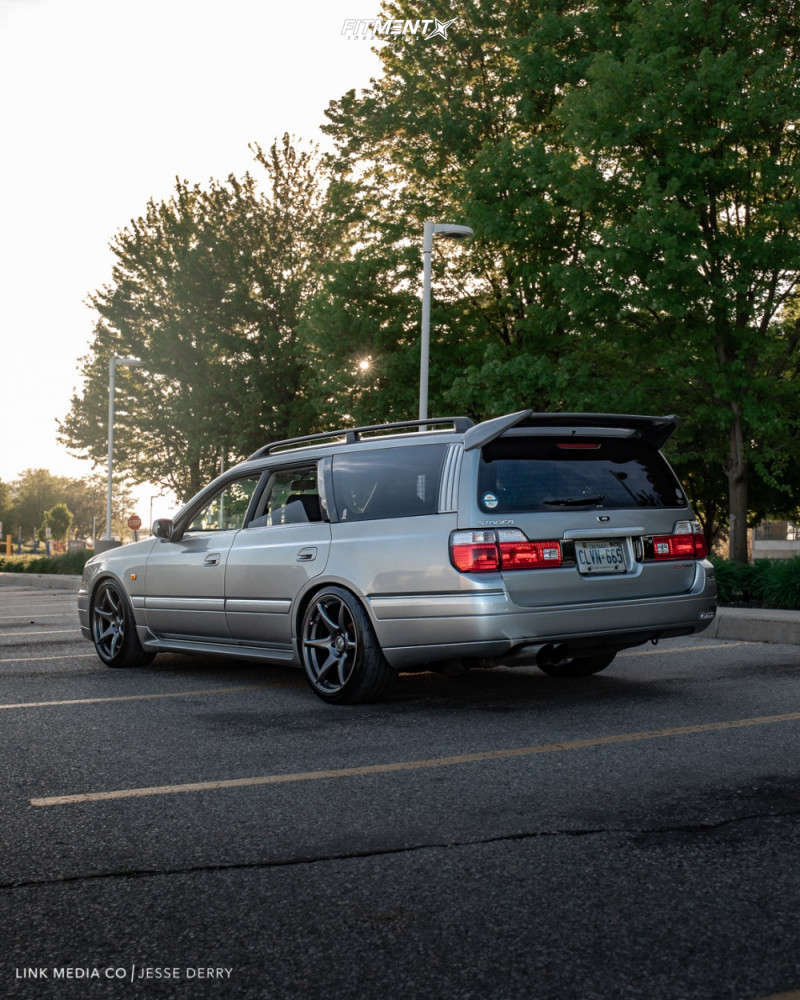 1999 Nissan Stagea Base with 18x9.5 Kansei Tandem and Firestone 255x35 ...