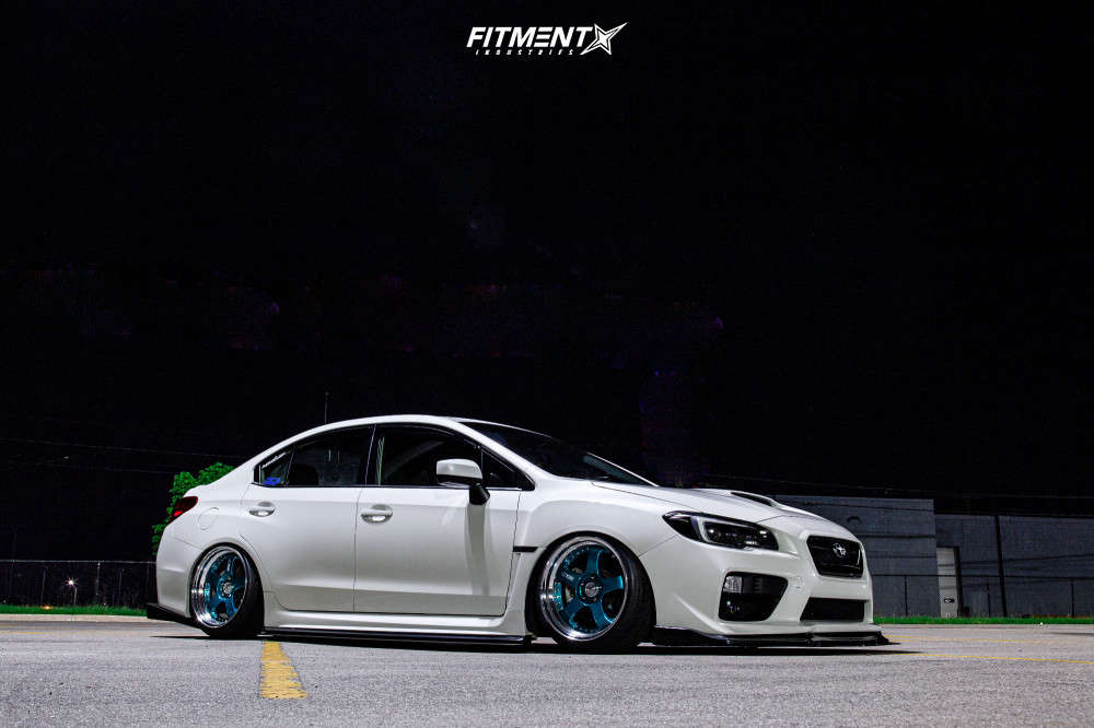 2017 Subaru WRX Base with 18x10 SSR Sp1 and Nitto 225x40 on Air ...