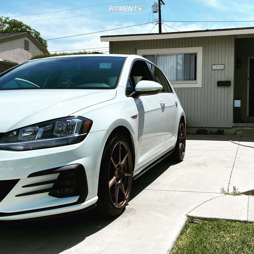2020 Volkswagen GTI S with 18x8 Enkei Tfr and Pirelli 225x40 on Stock ...