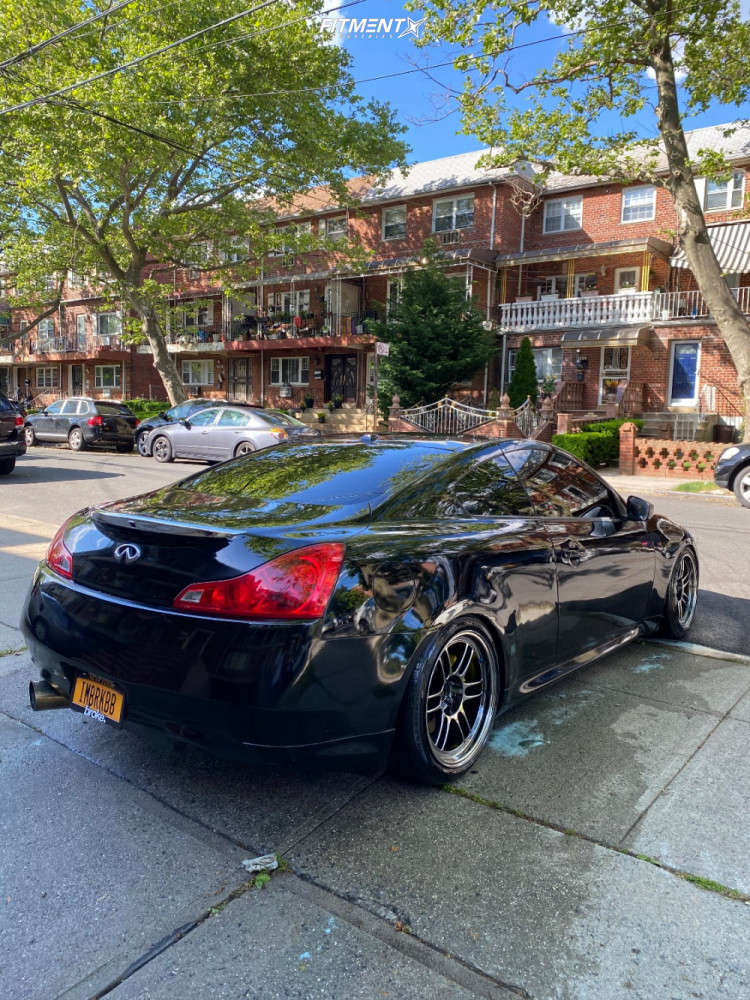 2008 INFINITI G37 Sport with 18x9.5 Enkei RPF1 and Continental 245x40 ...