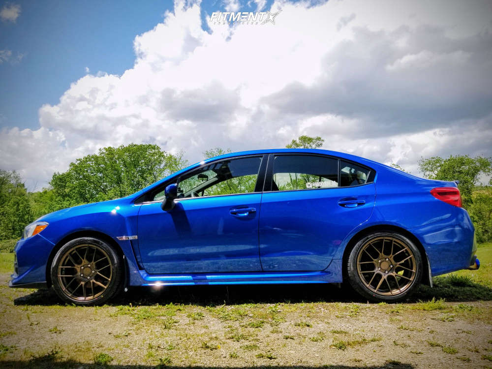 2017 Subaru WRX Base with 18x8.5 Aodhan Ah-x and Lexani 245x40 on Stock ...