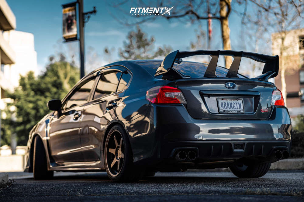 2015 Subaru WRX STI Base with 18x9.5 ESR Sr07 and Ironman 255x35 on Coilovers | 1100674 ...