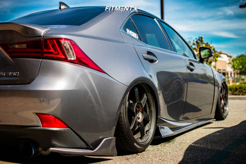 2016 Lexus IS350 F Sport with 18x9.5 Volk Te37sl and Hankook 255x35 on ...