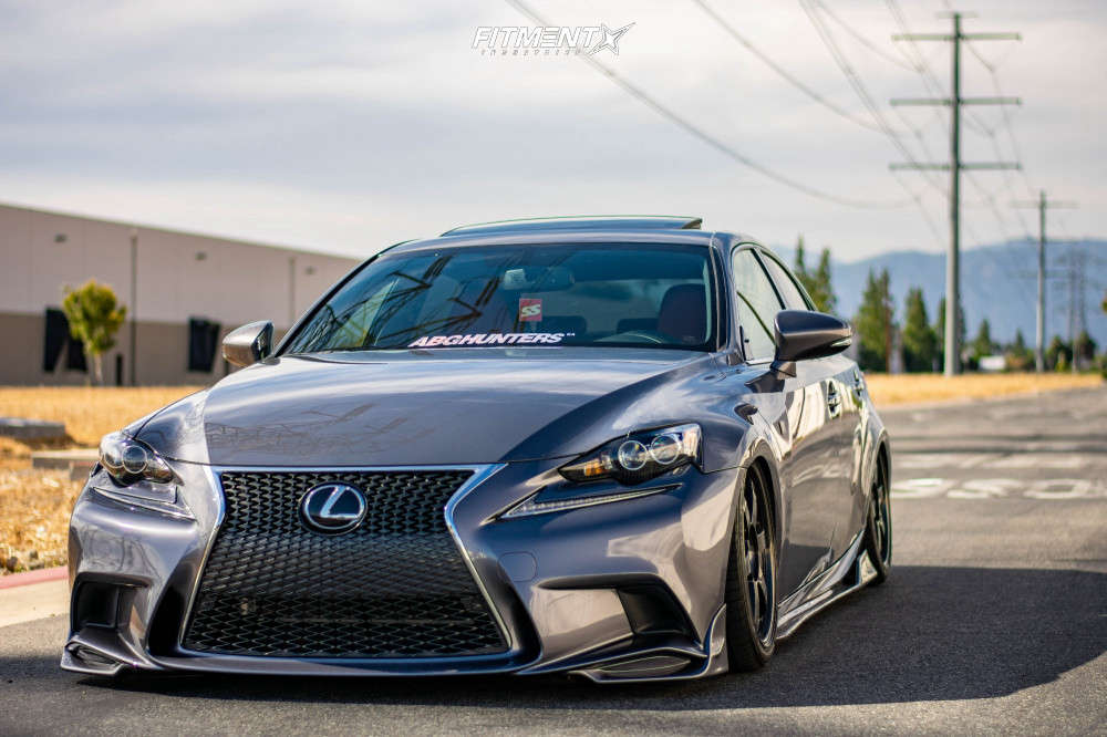 2016 Lexus IS350 F Sport with 18x9.5 Volk Te37sl and Hankook 255x35 on ...