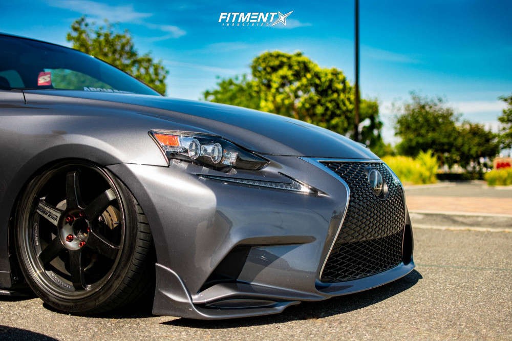2016 Lexus IS350 F Sport with 18x9.5 Volk Te37sl and Hankook 255x35 on ...