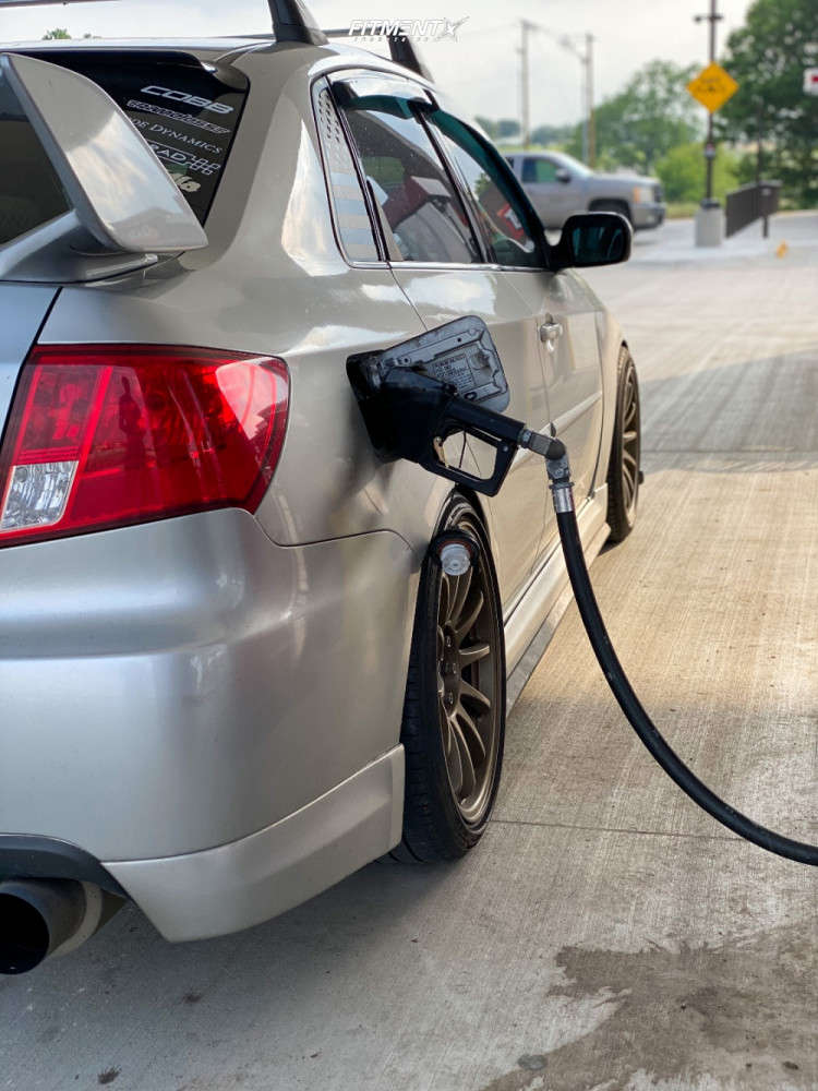 2008 Subaru Impreza WRX with 18x9.5 Tenzo R Cuzco V.1 and Continental ...