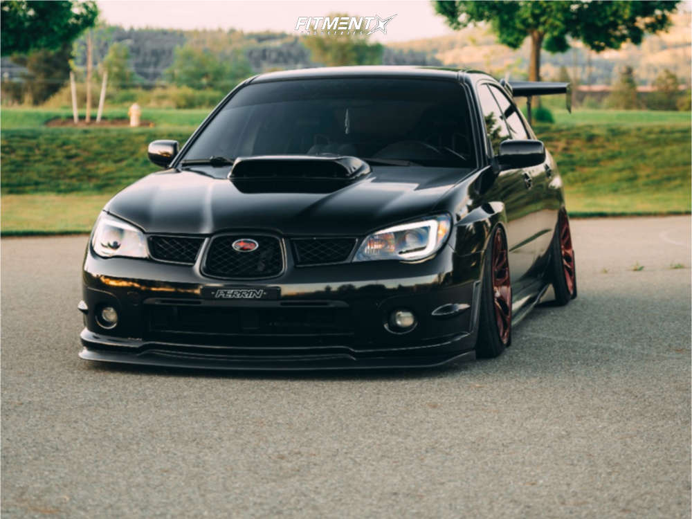 2007 Subaru WRX Base with 18x9.5 ESR Sr08 and Federal 225x35 on Air ...