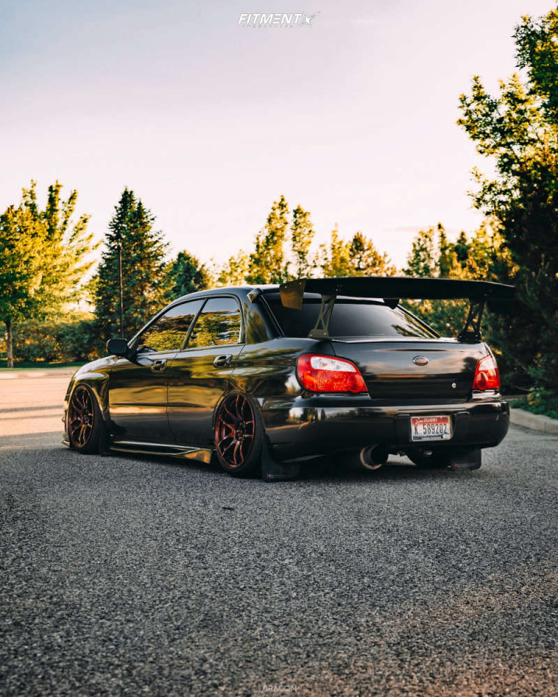 2007 Subaru WRX Base with 18x9.5 ESR Sr08 and Federal 225x35 on Air ...