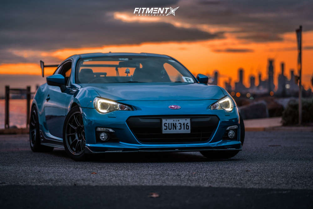 2014 Subaru BRZ Limited with 17x9 WedsSport Tc105x and Yokohama 245x40 on Coilovers | 1105002 ...