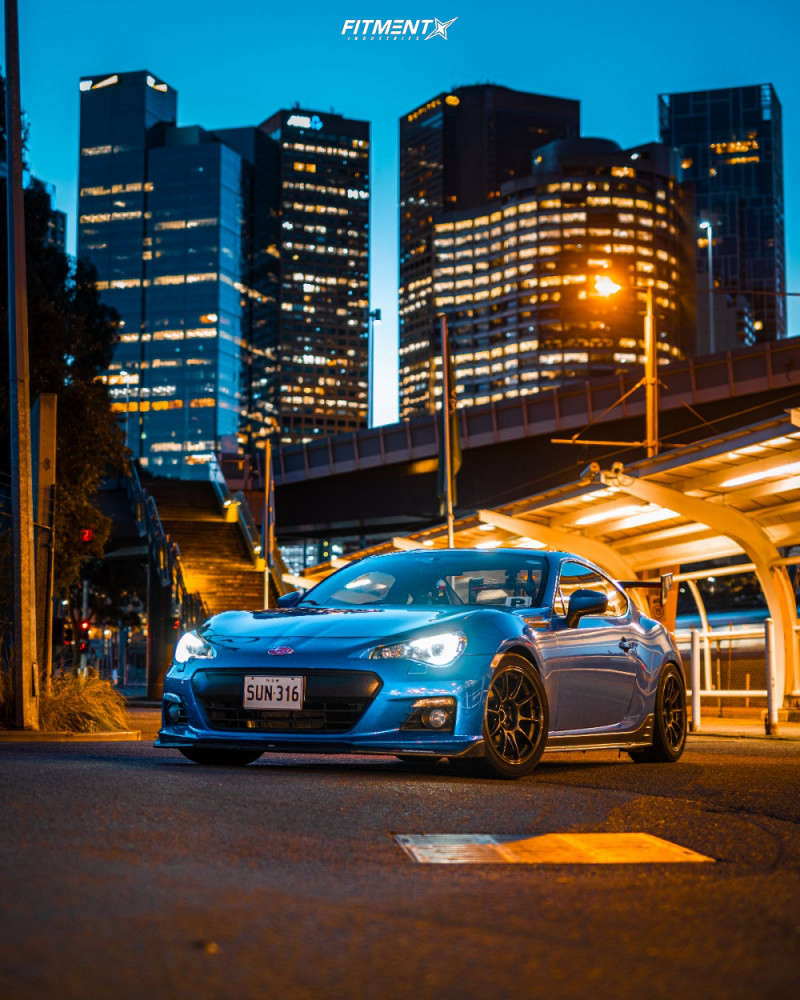 2014 Subaru BRZ Limited with 17x9 WedsSport Tc105x and Yokohama 245x40 on Coilovers | 1105002 ...