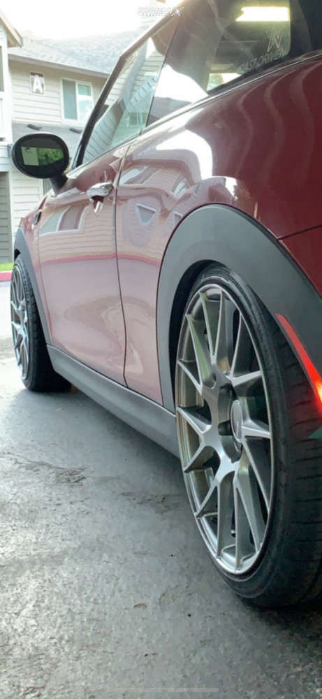 2014 Mini Cooper Base with 18x8 Enkei Tm7 and Atlas 205x40 on Coilovers ...