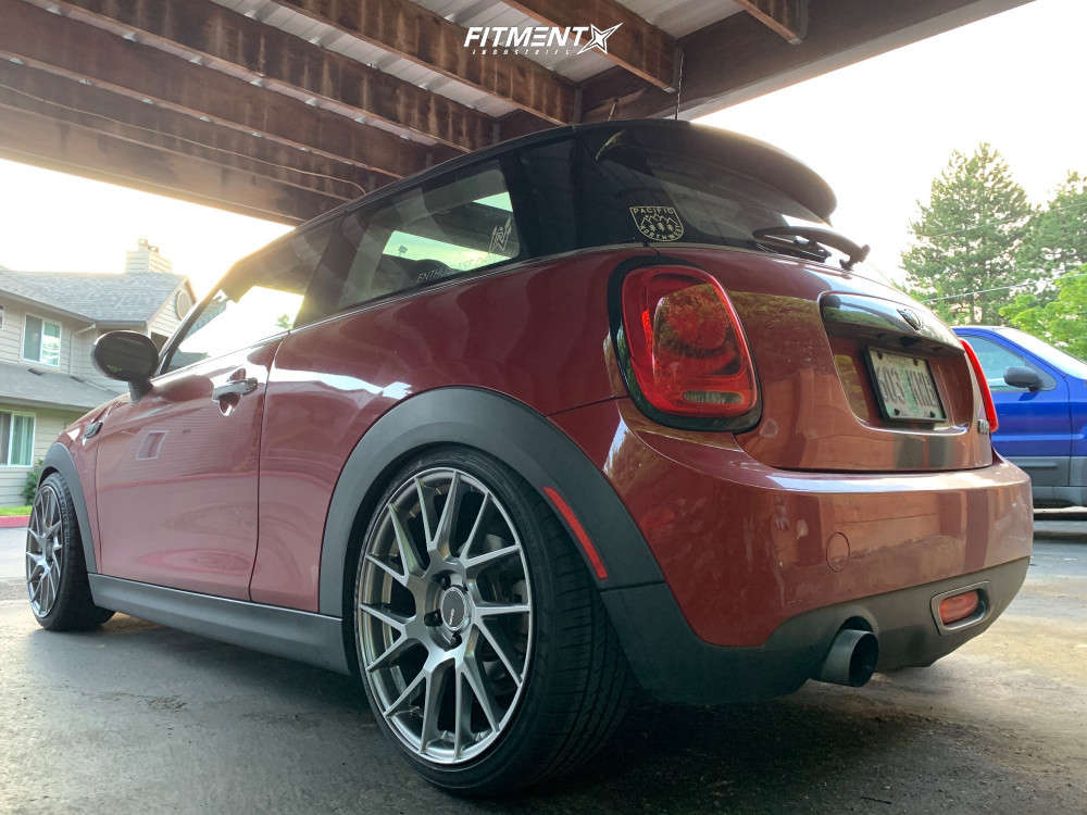 2014 Mini Cooper Base with 18x8 Enkei Tm7 and Atlas 205x40 on Coilovers ...