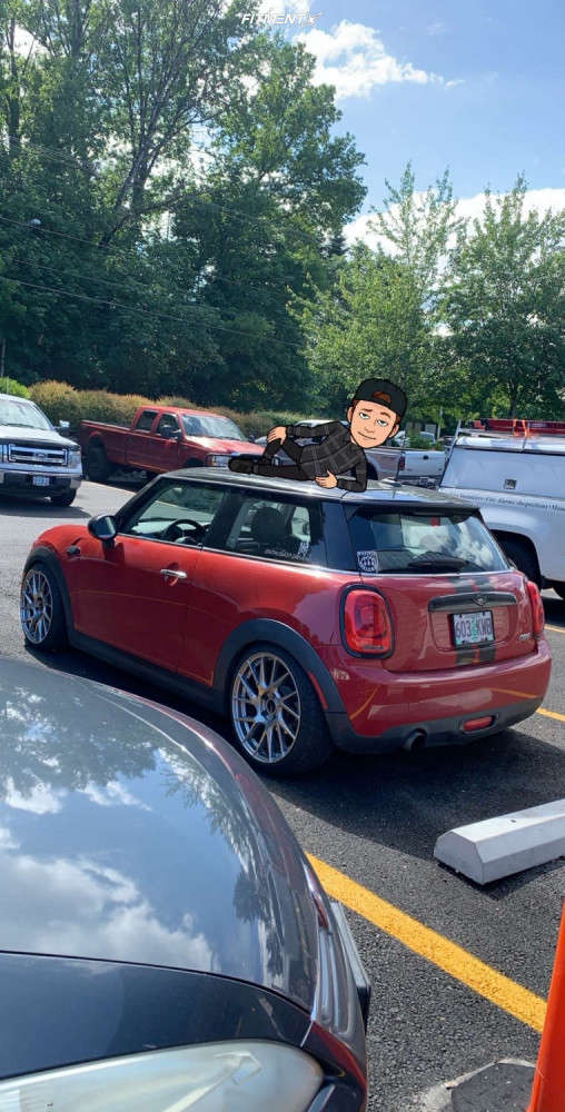 2014 Mini Cooper Base with 18x8 Enkei Tm7 and Atlas 205x40 on Coilovers ...