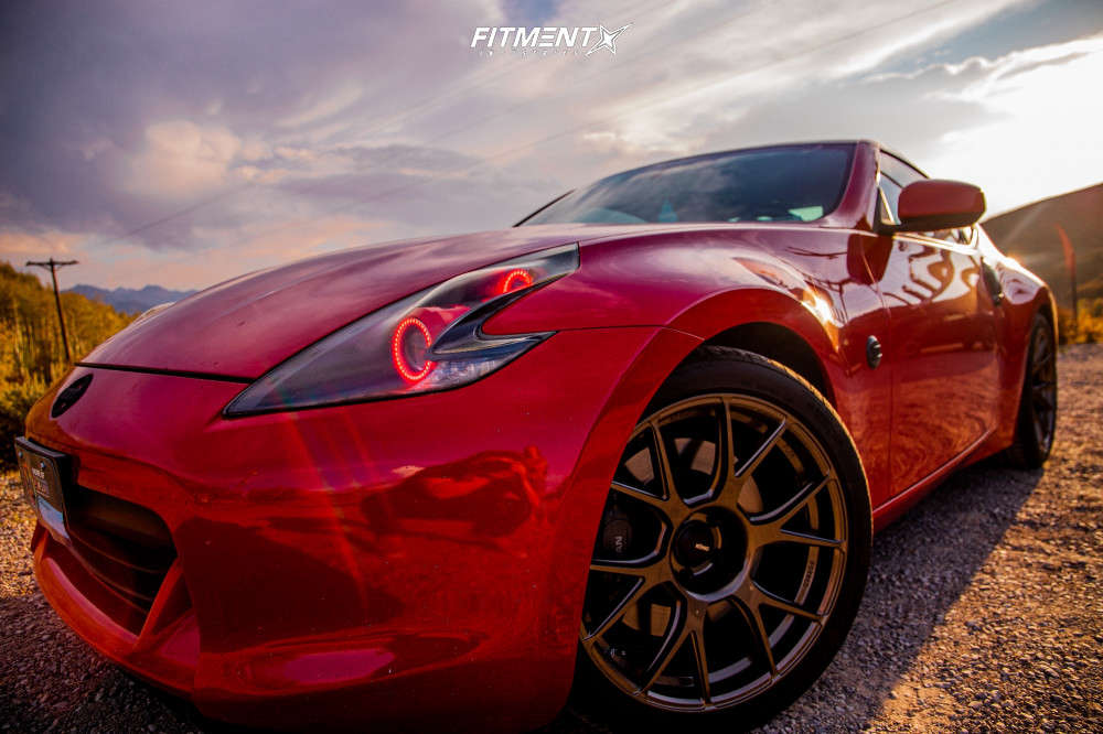 2012 Nissan 370Z Base with 19x9.5 Konig Ampliform and Continental ...