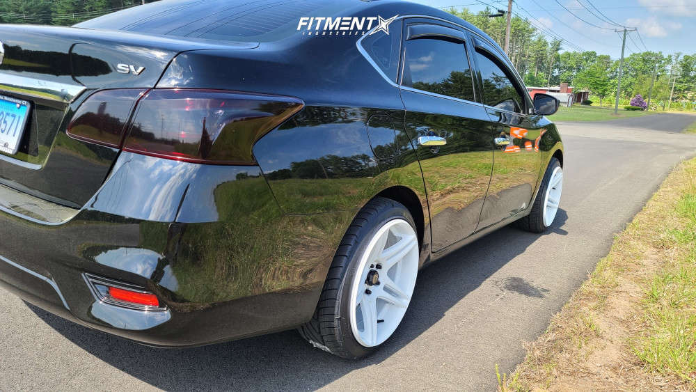 2019 Nissan Sentra SV with 18x9 Cosmis Racing S5r and Nitto 225x40 on ...