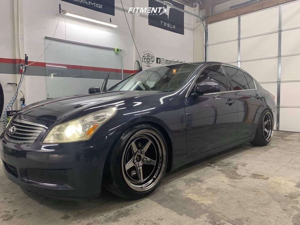 2008 INFINITI G35 X with 18x10.5 Aodhan Ds05 and Toyo Tires 235x40 on ...