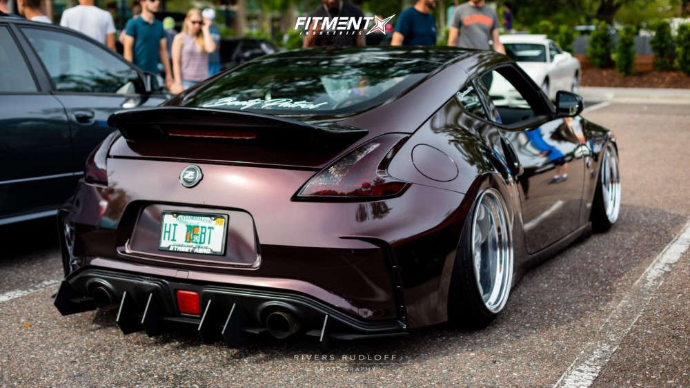 2013 Nissan 370Z Base with 19x10 Work VS KF and Firestone 235x35 on Air ...