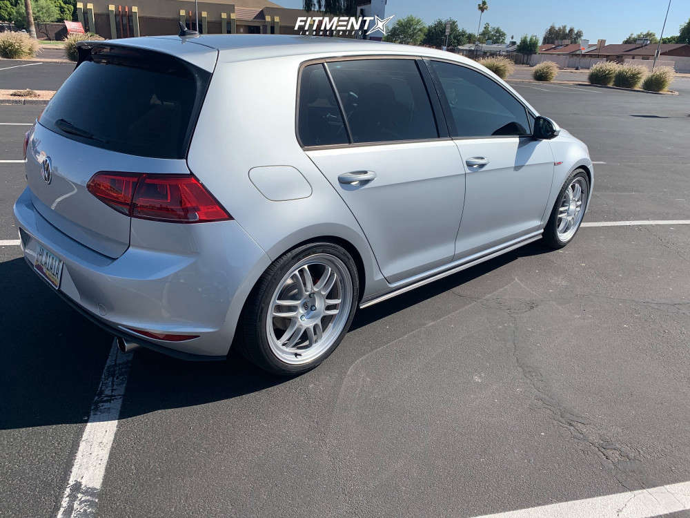 2017 Volkswagen GTI S with 18x8 Enkei RPF1 and Barum 225x40 on Lowering ...