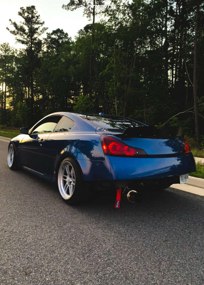 2008 INFINITI G37 Sport with 18x10.5 ESR Sr11 and Achilles 245x35 on ...