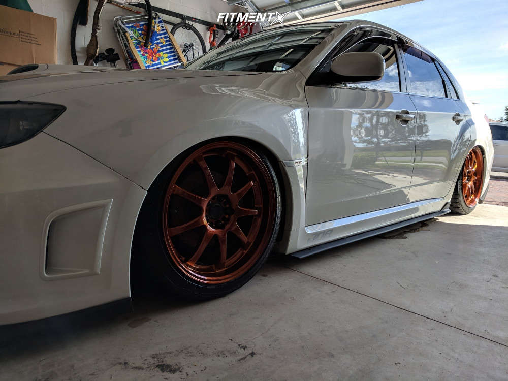 2012 Subaru WRX Base with 18x9 Work Xd9 and General 245x25 on Air ...