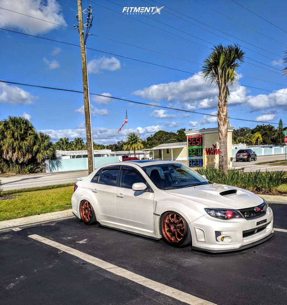 2012 Subaru WRX Base with 18x9 Work Xd9 and General 245x25 on Air ...