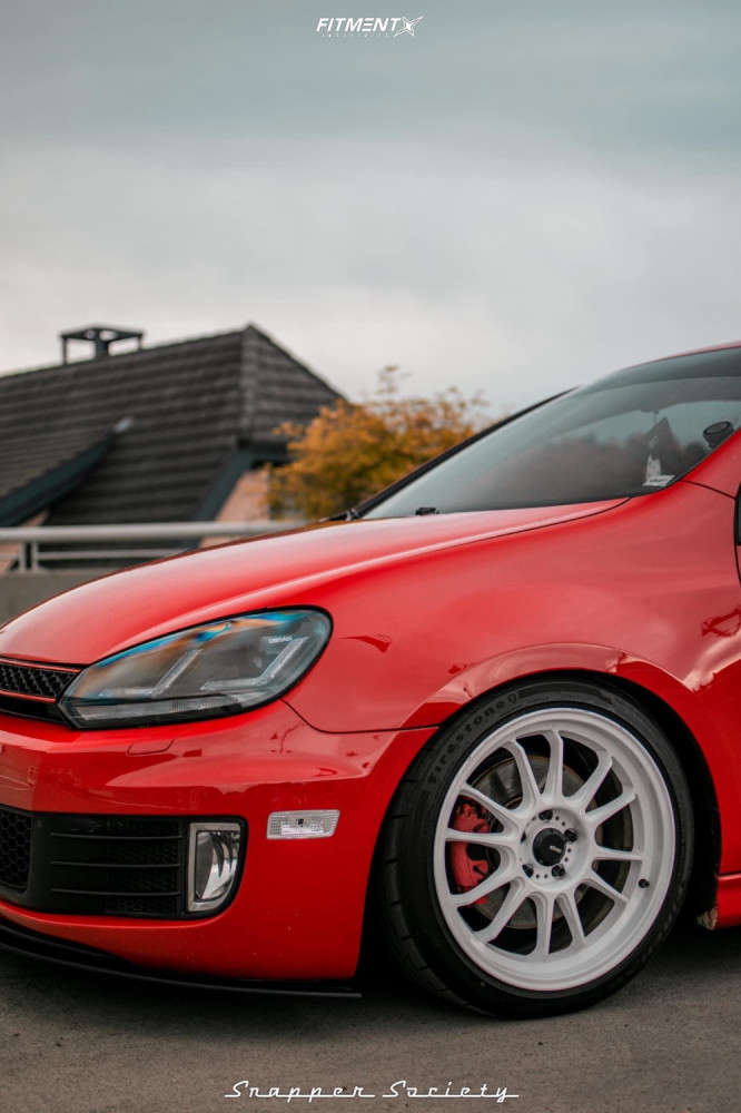 2013 Volkswagen GTI Base with 18x8.5 Konig Hypergram and Firestone ...