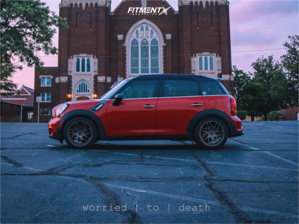 2014 Mini Cooper Countryman S with 18x8 Aodhan Ls008 and Achilles ...