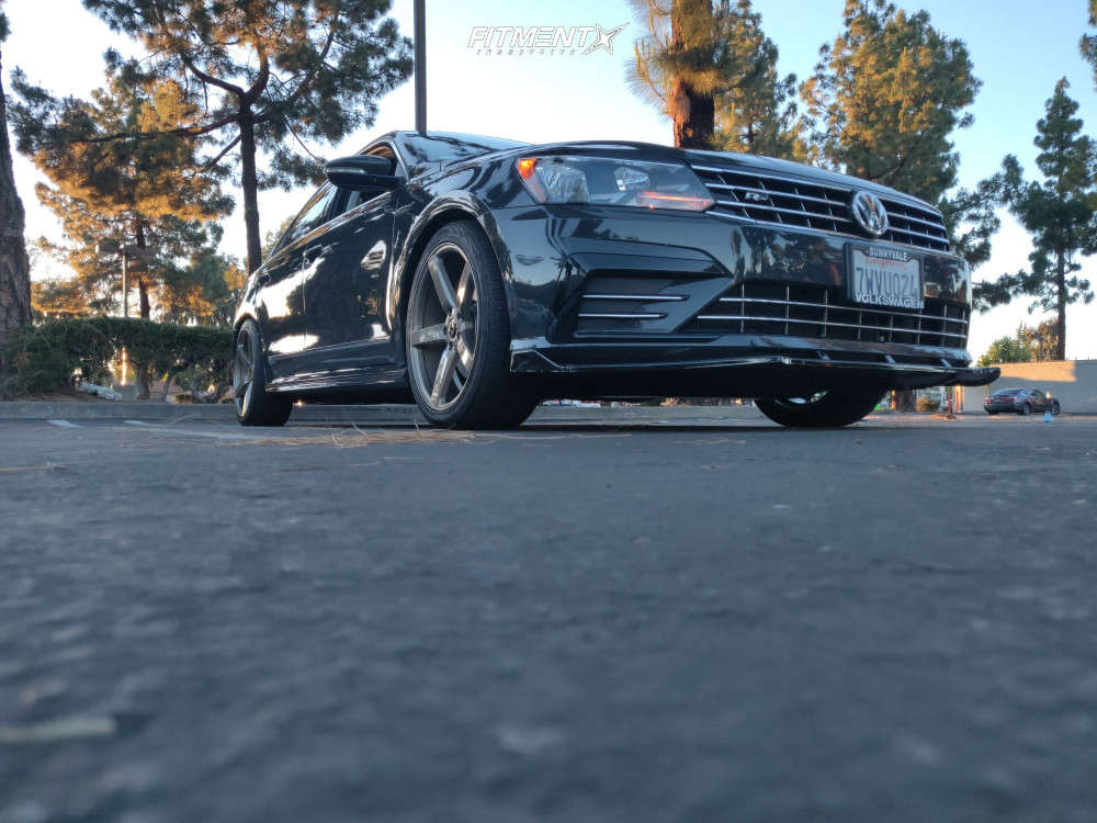 2017 Volkswagen Passat R-Line with 19x8.5 JNC Jnc026 and Continental ...