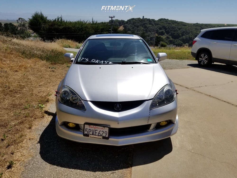 2005 Acura RSX Base with 17x8 Enkei TFR and Bridgestone 225x45 on Stock ...