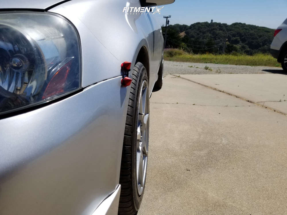 2005 Acura RSX Base with 17x8 Enkei TFR and Bridgestone 225x45 on Stock ...