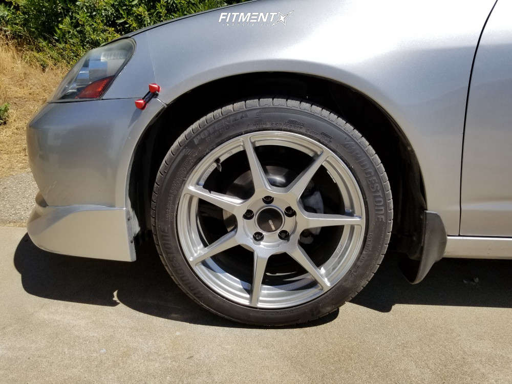 2005 Acura RSX Base with 17x8 Enkei TFR and Bridgestone 225x45 on Stock ...