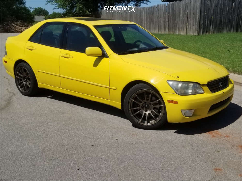 2001 Lexus IS300 Base with 17x8 AVID1 AV20 and Falken 225x45 on Stock ...