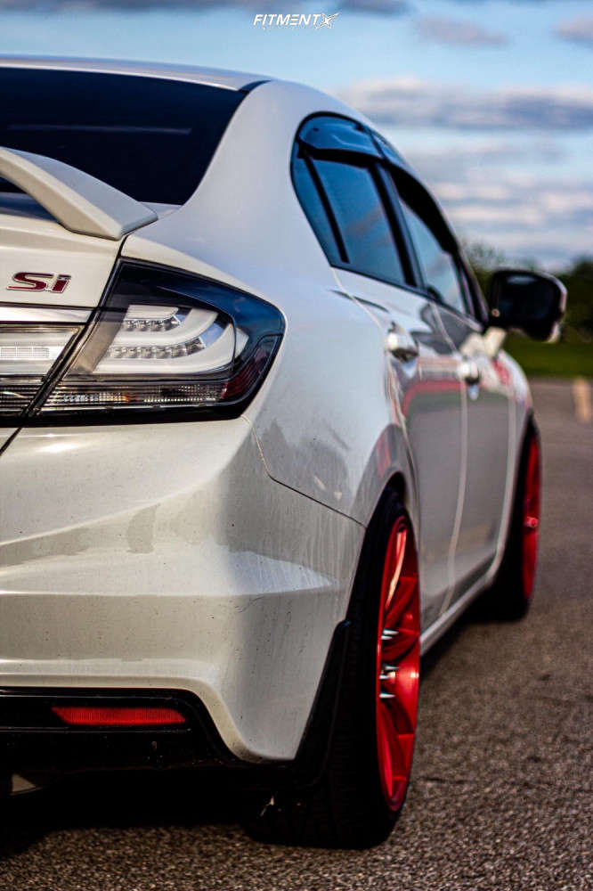 2015 Honda Civic Si with 18x9 Konig Oversteer and Kelly 225x40 on ...