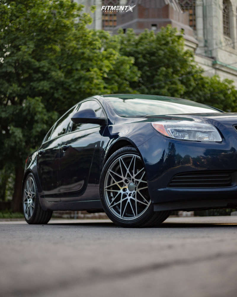 2012 Buick Regal Base with 19x8.5 Replica 666m and Zeta 245x40 on ...