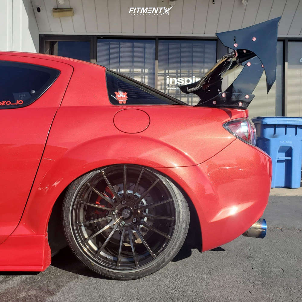 2011 Mazda RX-8 Sport with 18x10.5 WedsSport Sa-15r and Nankang 235x40 ...